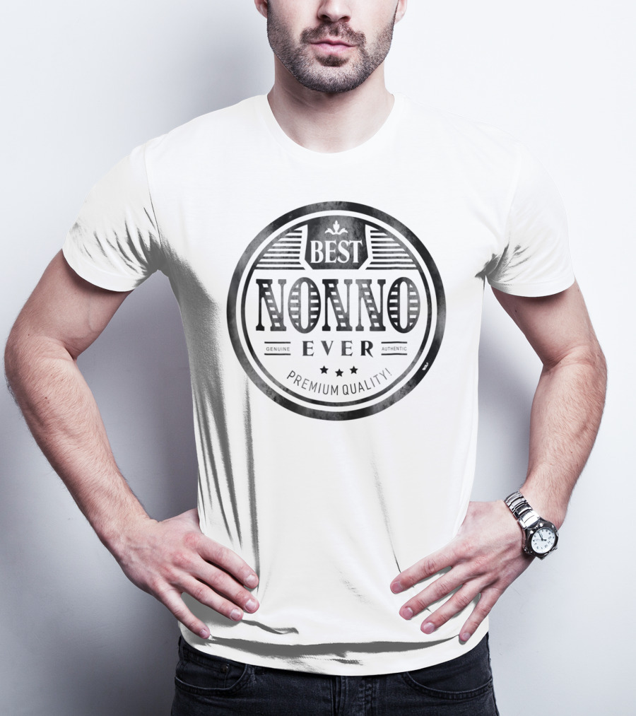Family Father's Day Best Nonno Ever Grandfather Premium Quality T-Shirt