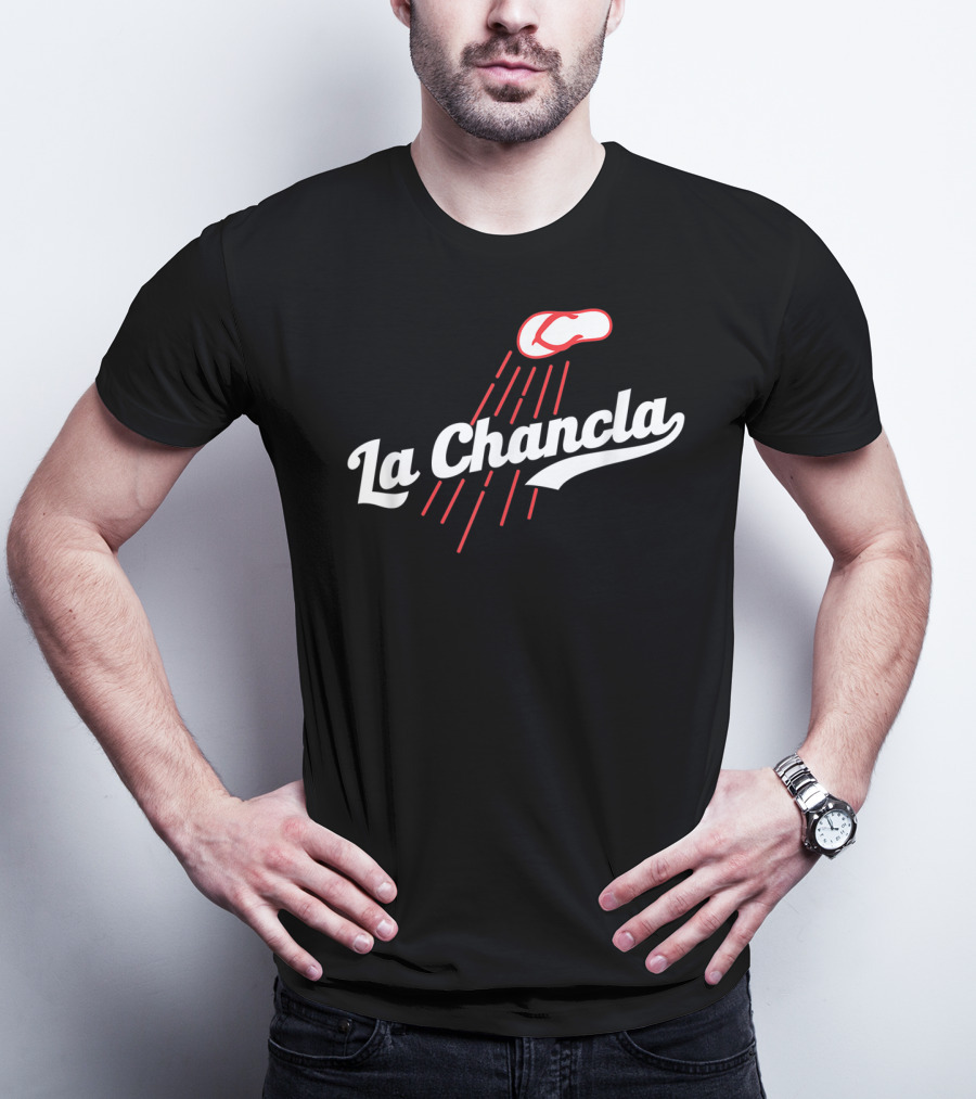 La Chancla Mexico Baseball Humor Flying Sandal T-Shirt