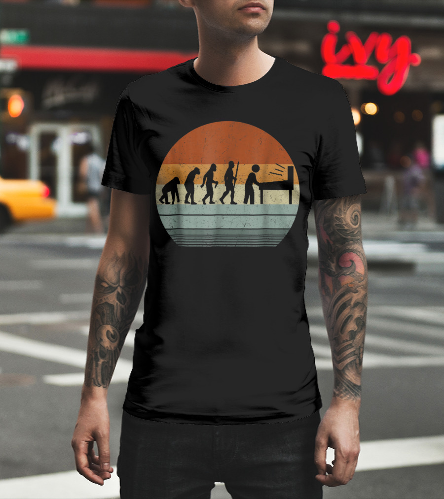 Vintage Pinball Evolution Player T-Shirt