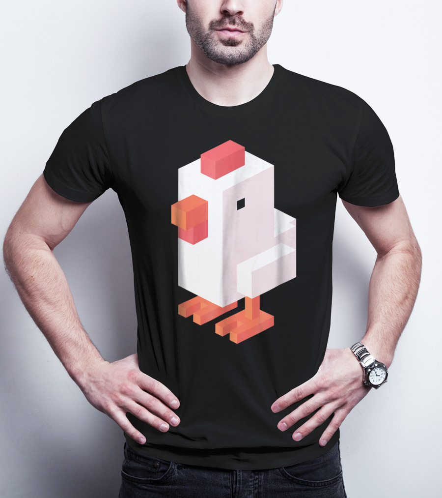 Crossy Road Chicken Pixel Art Game Character T-Shirt