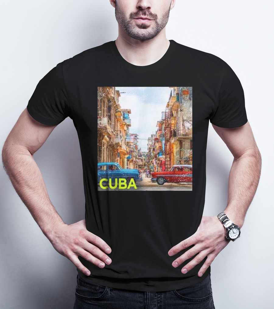 Cuba Classic Car Streets T-Shirt