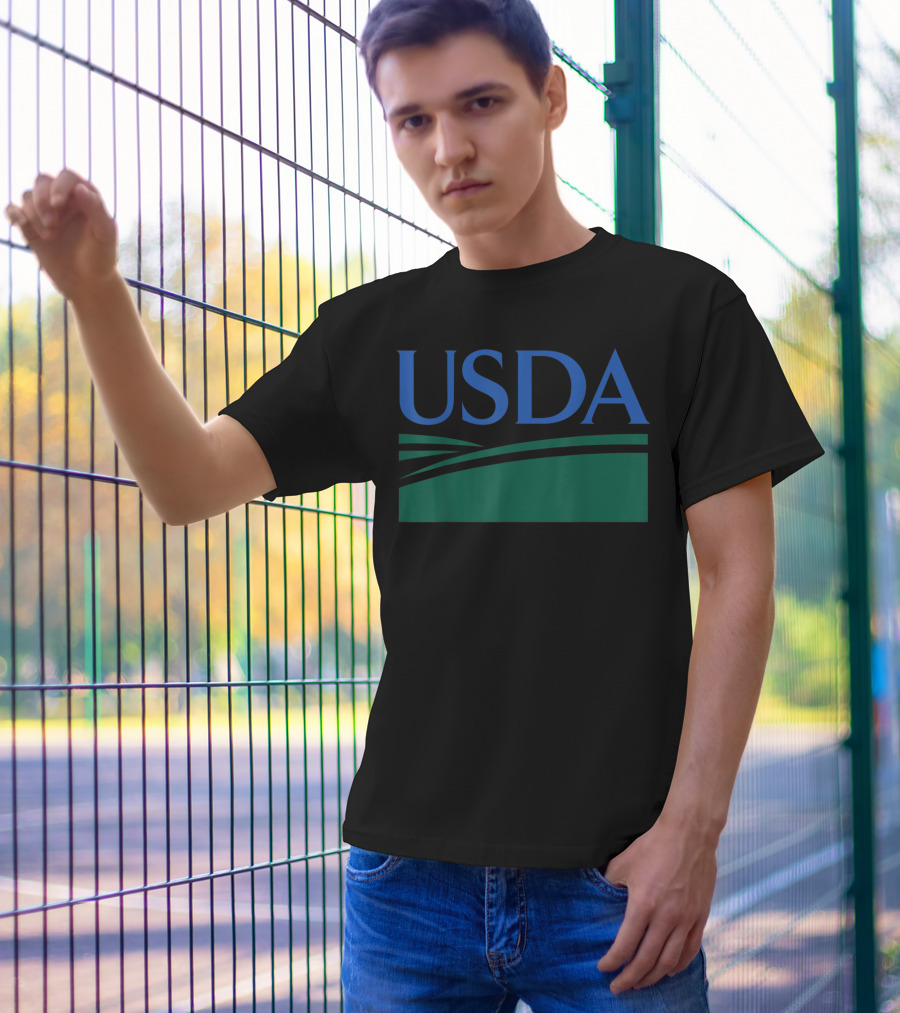 USDA Department Of Agriculture Green Field T-Shirt
