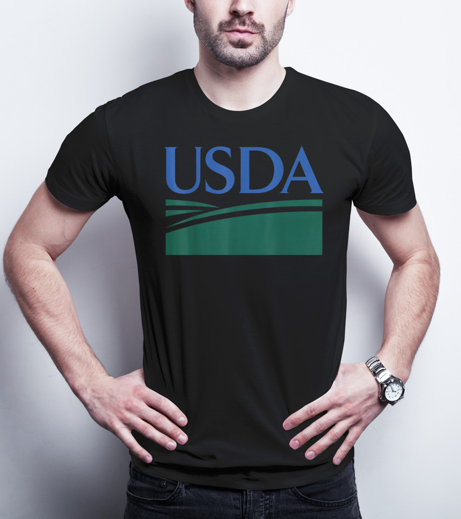 USDA Department Of Agriculture Green Field T-Shirt