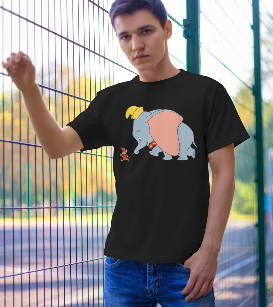 Disney Classic Dumbo Timothy Q Mouse Vintage Style Iconic Characters T-Shirt