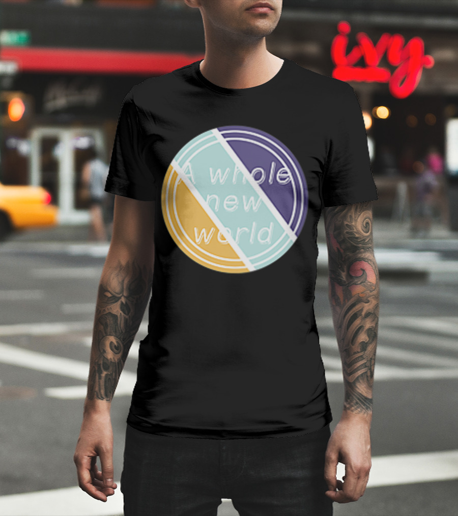 A Whole New World Circular Pastel T-Shirt