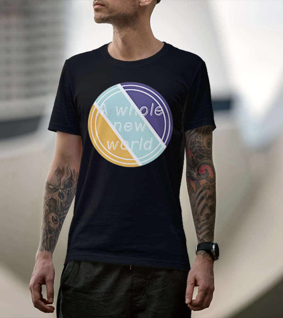 A Whole New World Circular Pastel T-Shirt