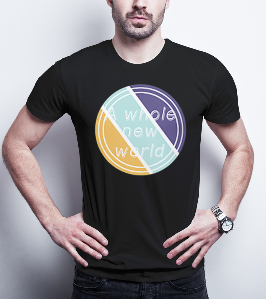 A Whole New World Circular Pastel T-Shirt