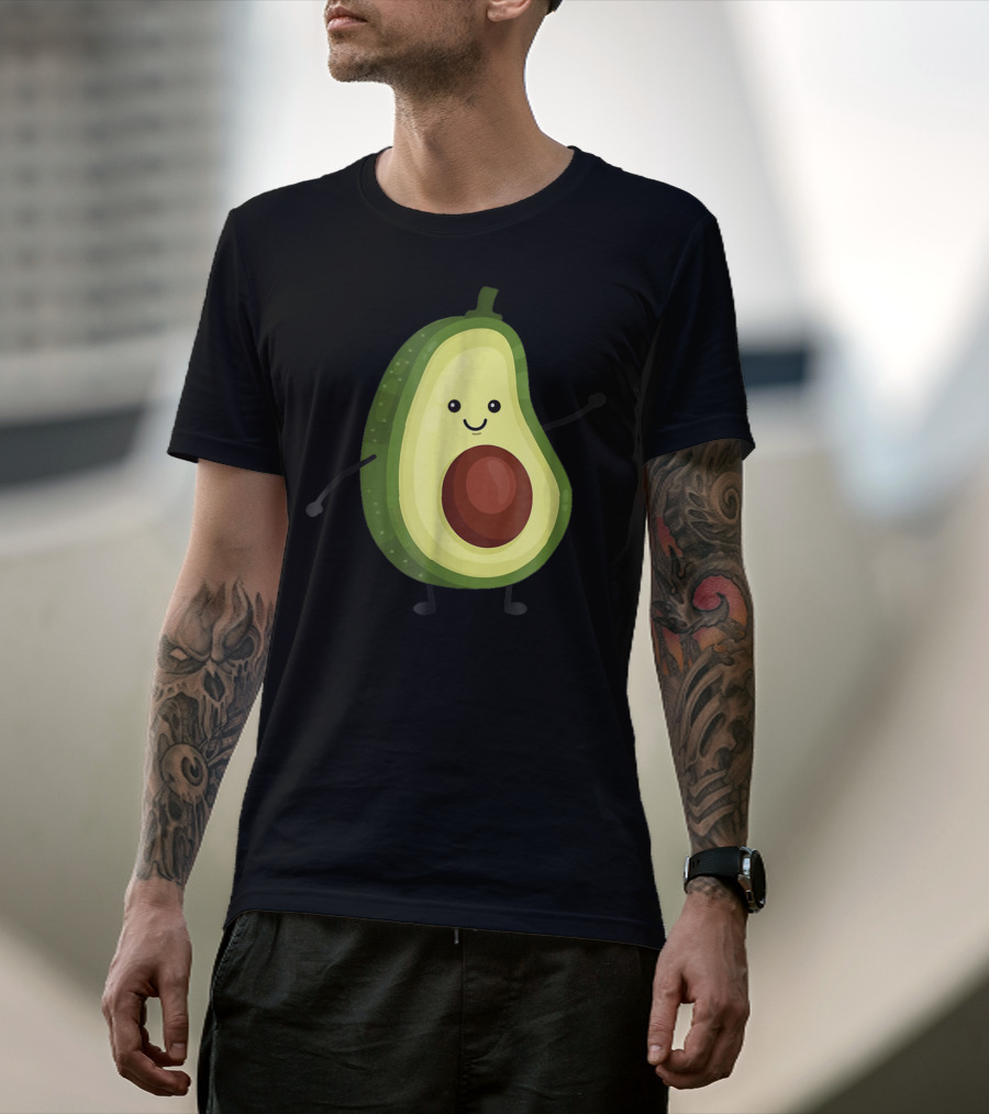 Smiling Avocado Best For Vegans Diet T-Shirt