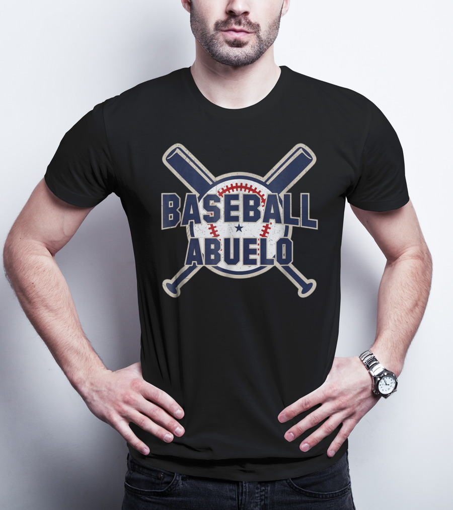 Baseball Abuelo Bat Crossed Softball Spani T-Shirt