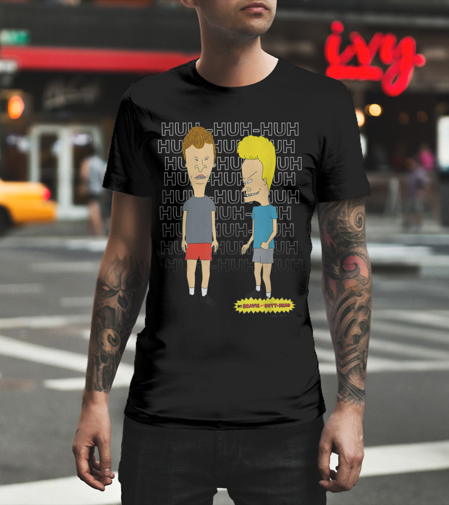 Beavis And Butt-Head Huh-Huh-Huh Laughing T-Shirt