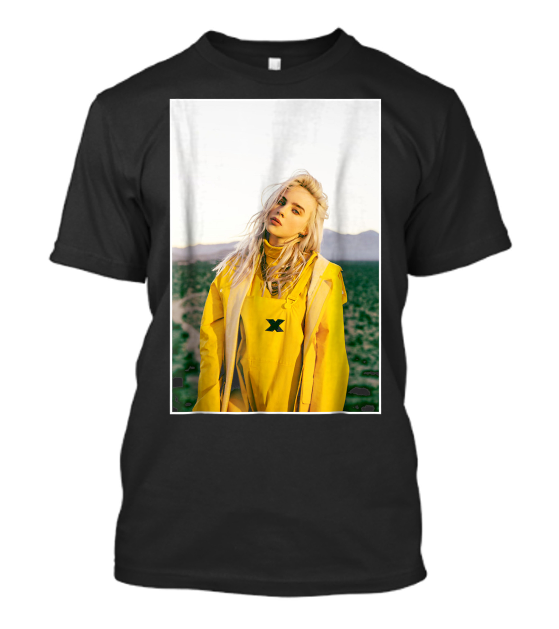 Billie Eilish Yellow Outfit Desert Photo T-Shirt