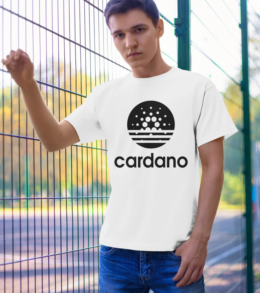 Cardano ADA Cryptocurrency Blockchain Symbol Black T-Shirt