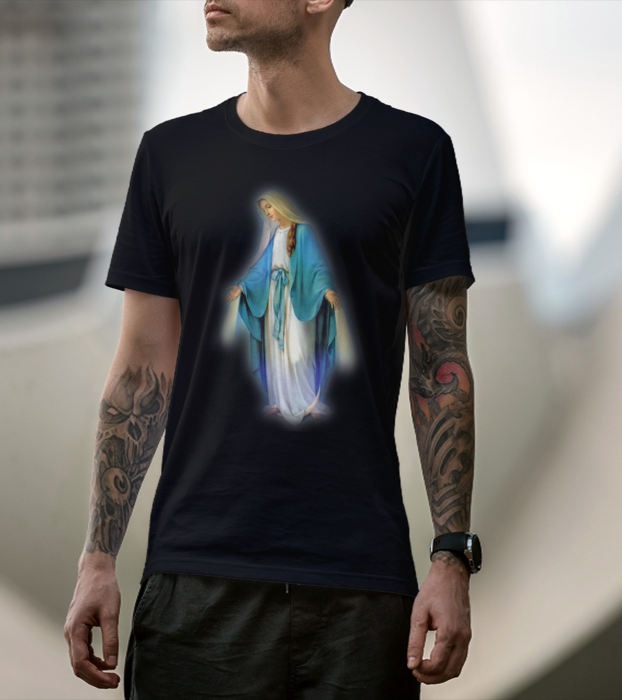 Catholic Blessed Mother Mary Iconic T-Shirt