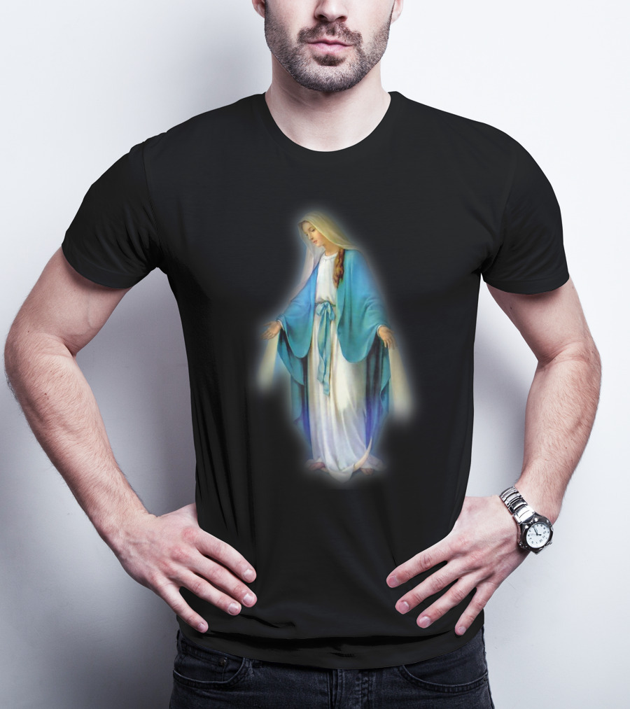 Catholic Blessed Mother Mary Iconic T-Shirt