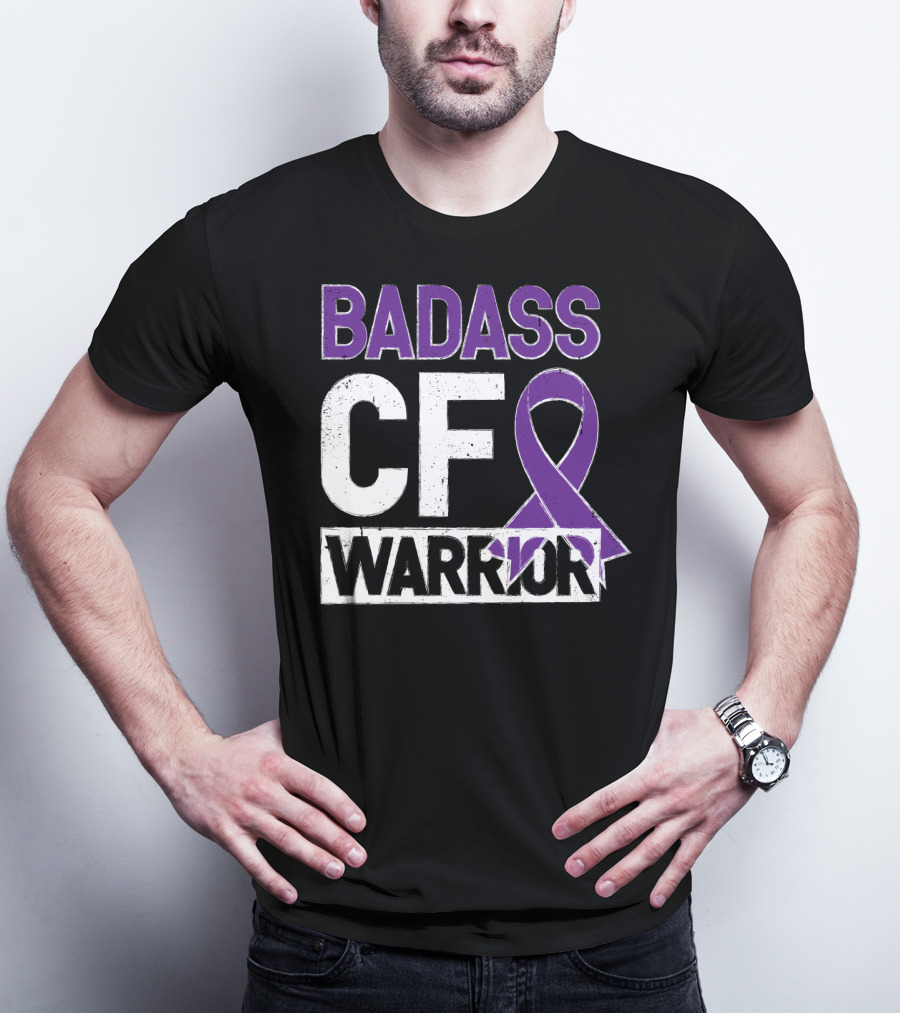 BADASS CF WARRIOR CYSTIC FIBROSIS AWARENESS T-Shirt
