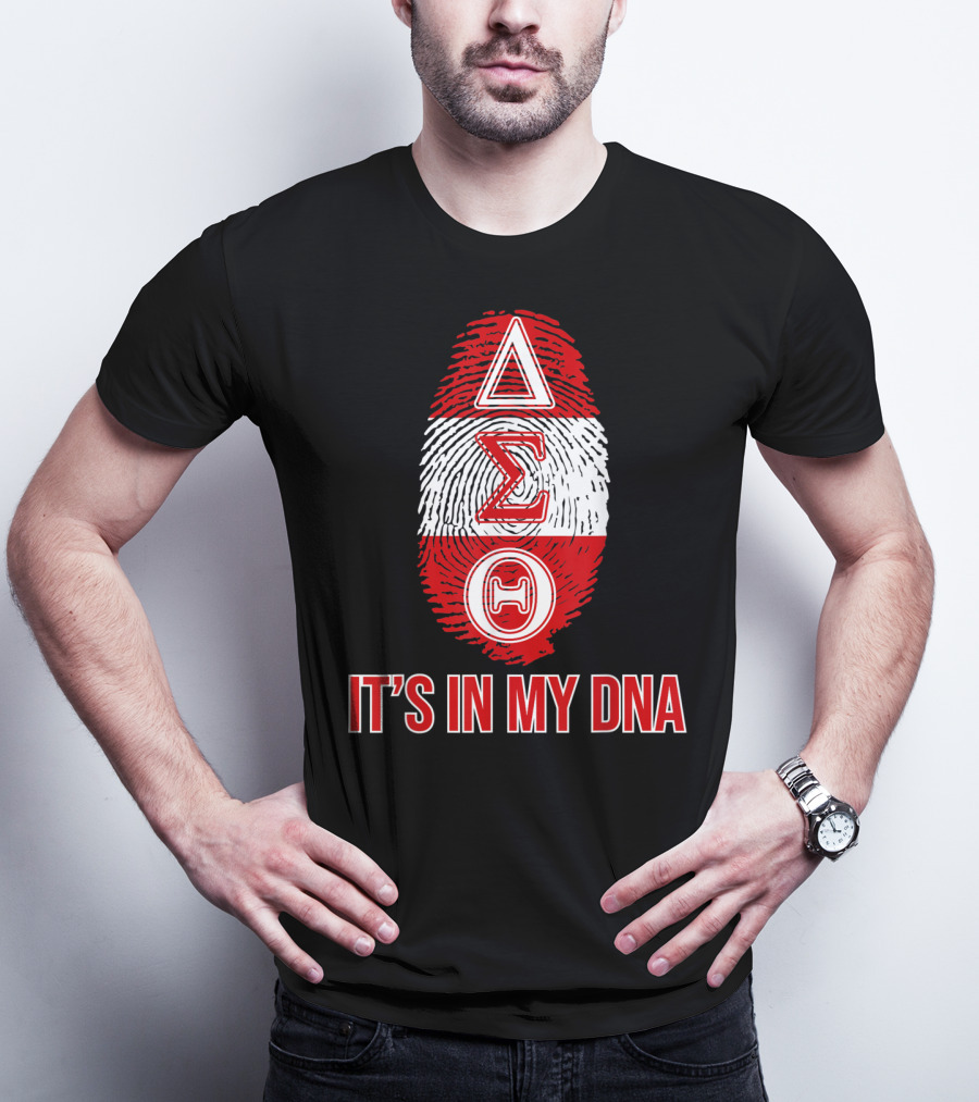 Delta Sigma Theta It's In My DNA Fingerprint T-Shirt