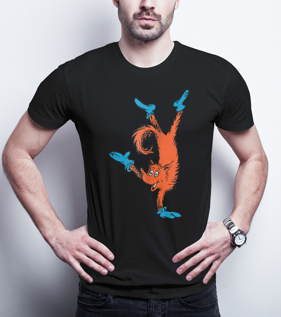 Dr Seuss Fox In Socks Performing Handstand T-Shirt