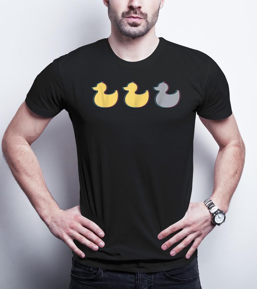 Rubber Duck Trio Yellow Gray Minnesota T-Shirt