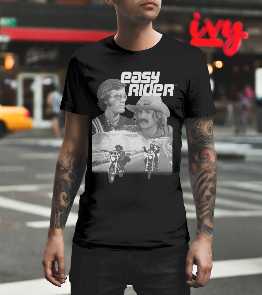 Easy Rider Fonda Hopper Motorcycles Road Adventure T-Shirt