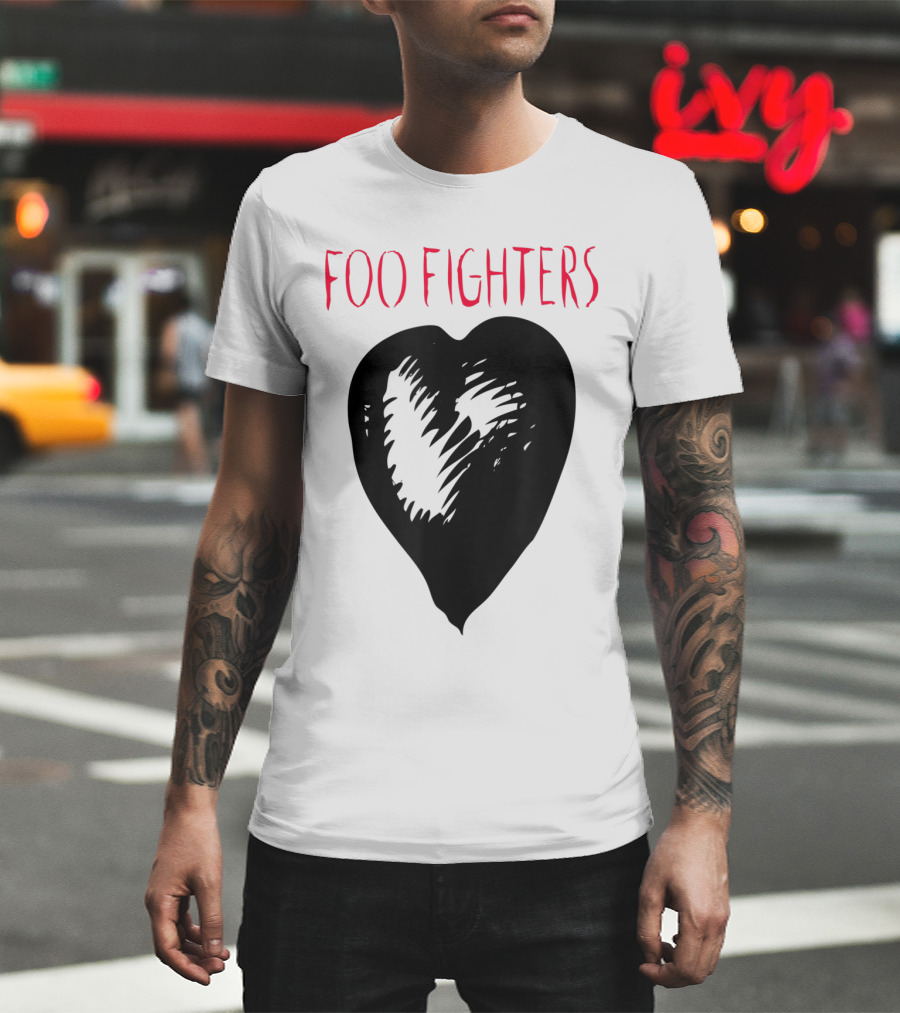 Foo Fighters One By One Black Heart T-Shirt