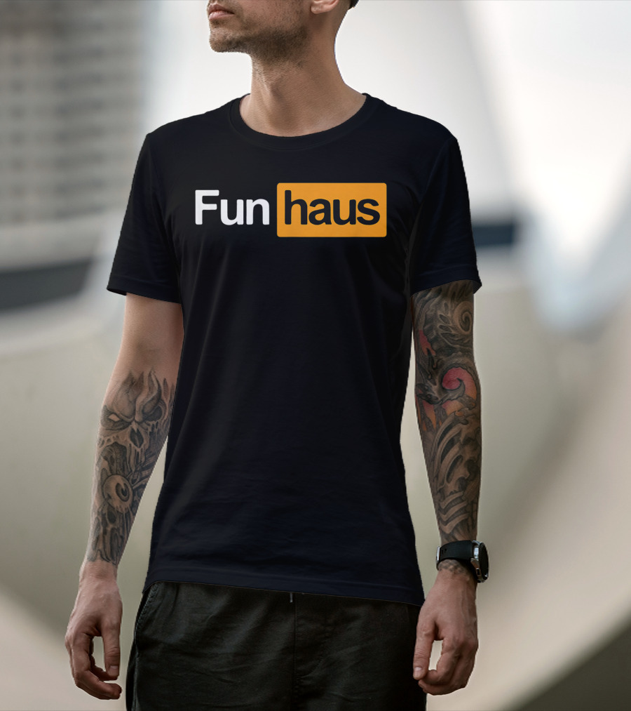 Funhaus Black And Orange T-Shirt