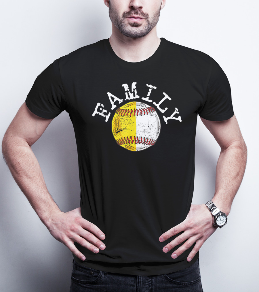 Family Funny Baseball Softball T-Shirt