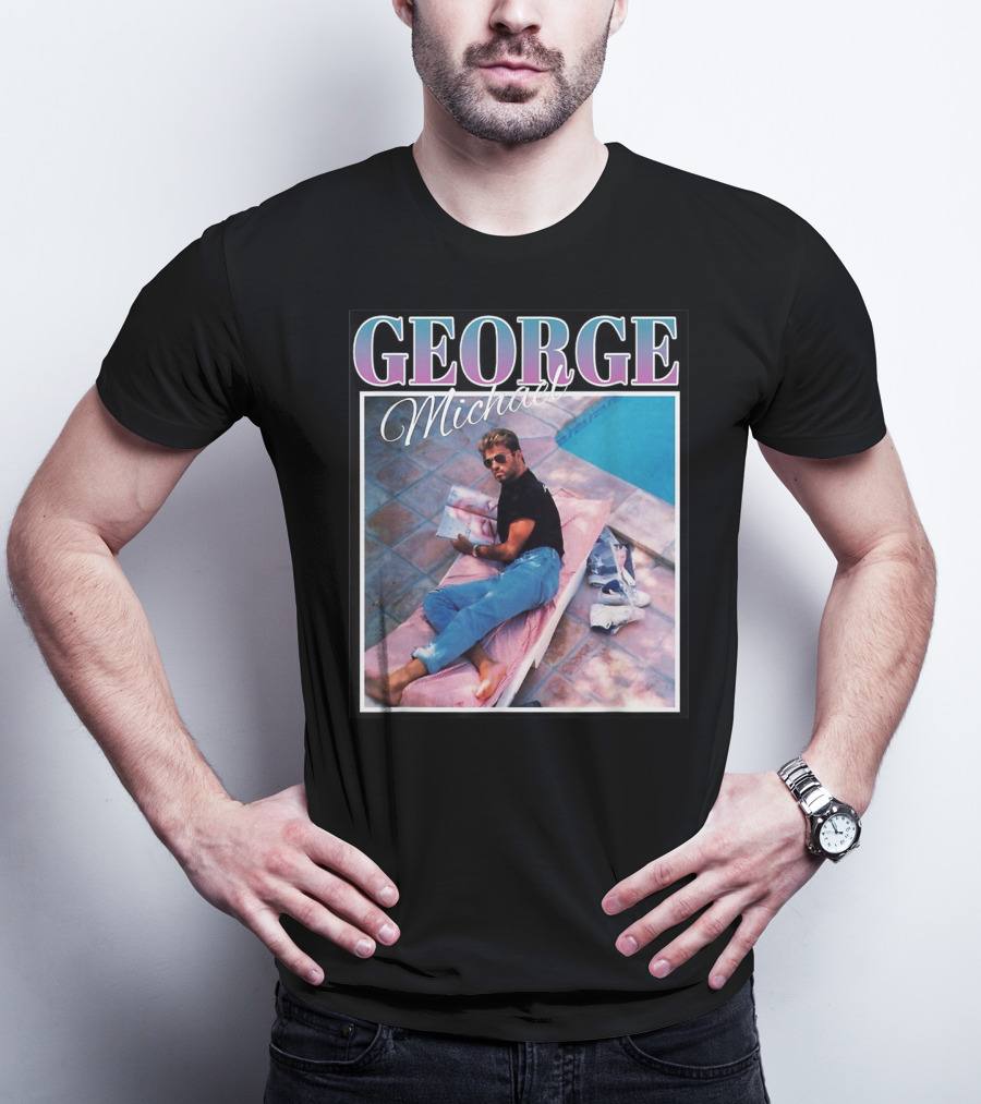 GEORGE Michael Poolside Style T-Shirt