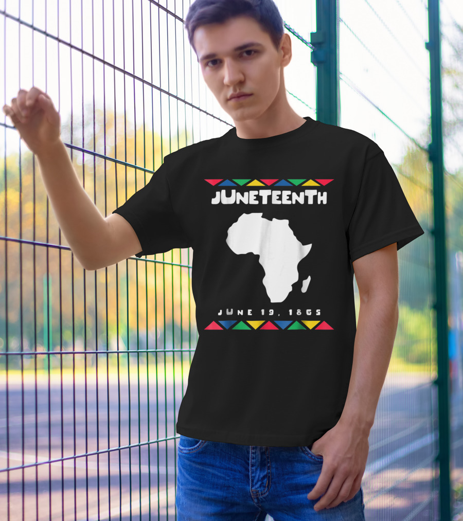 Juneteenth June 19 1865 Africa Map Emancipation Day T-Shirt