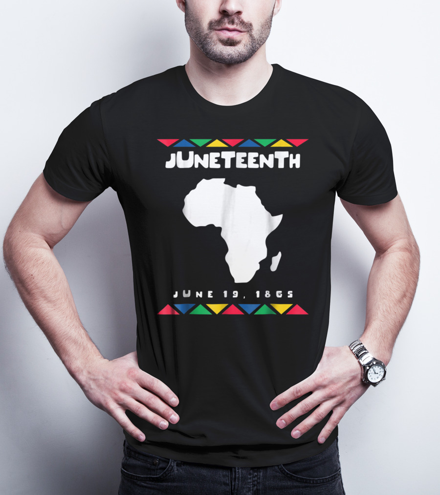 Juneteenth June 19 1865 Africa Map Emancipation Day T-Shirt