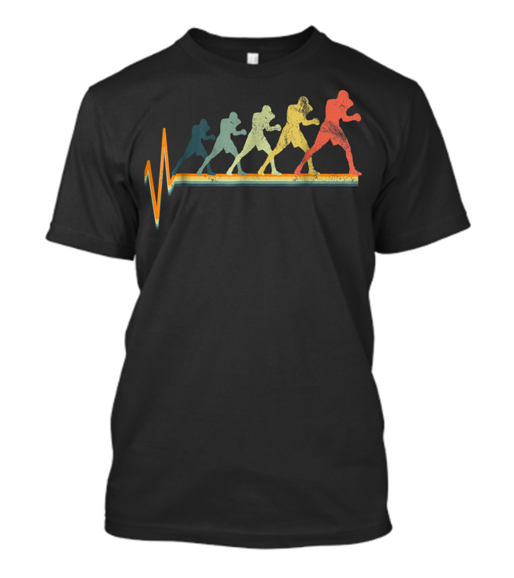 Heartbeat Boxing Evolution Fighter Love T-Shirt