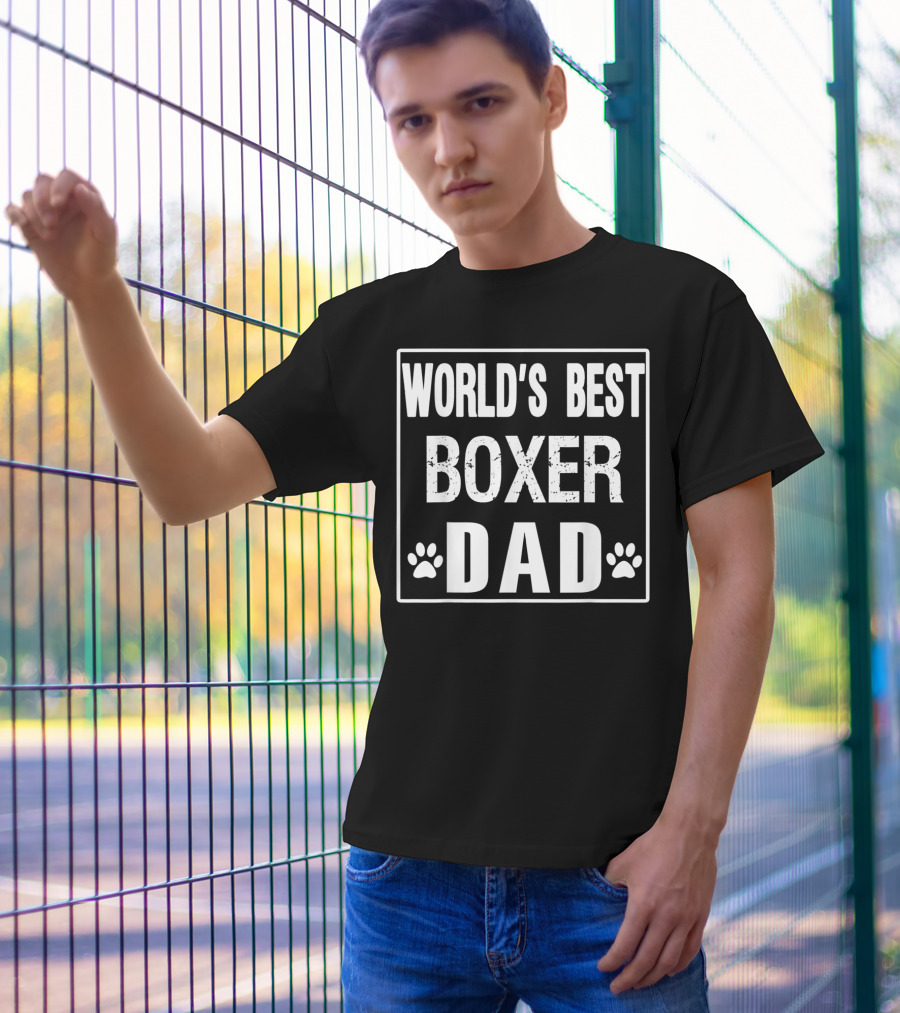 World's Best Boxer Dad T-Shirt