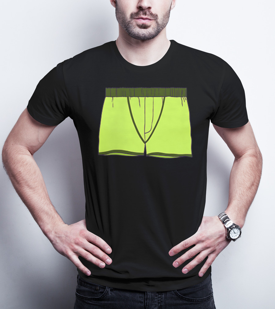 Shane Dawson Sells His Boxer Shorts Pocket Neon Yellow T-Shirt