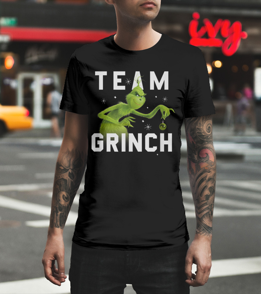 Team Grinch Drseuss The Grinch Holding T-Shirt