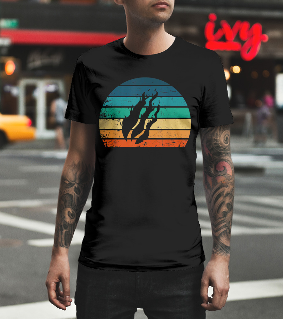 Fire Nation Sunset Flames Gamer Vibes T-Shirt