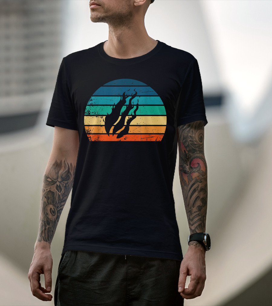 Fire Nation Sunset Flames Gamer Vibes T-Shirt