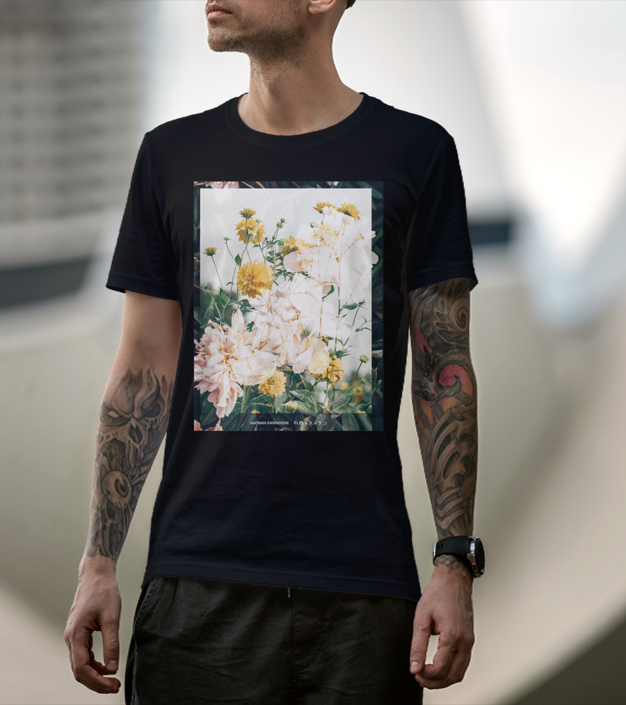 Aesthetic Floral Nathan Kawanishi Streetwear Fashion Grap T-Shirt
