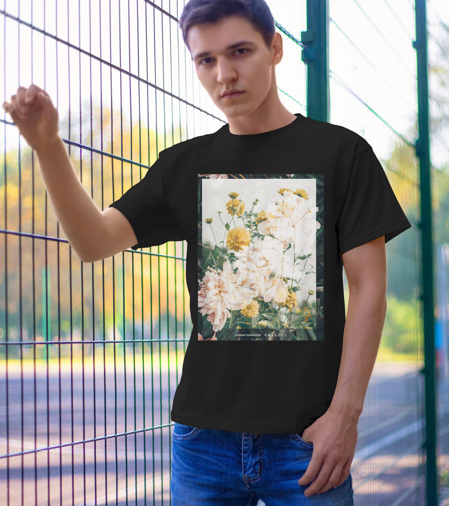 Aesthetic Floral Nathan Kawanishi Streetwear Fashion Grap T-Shirt