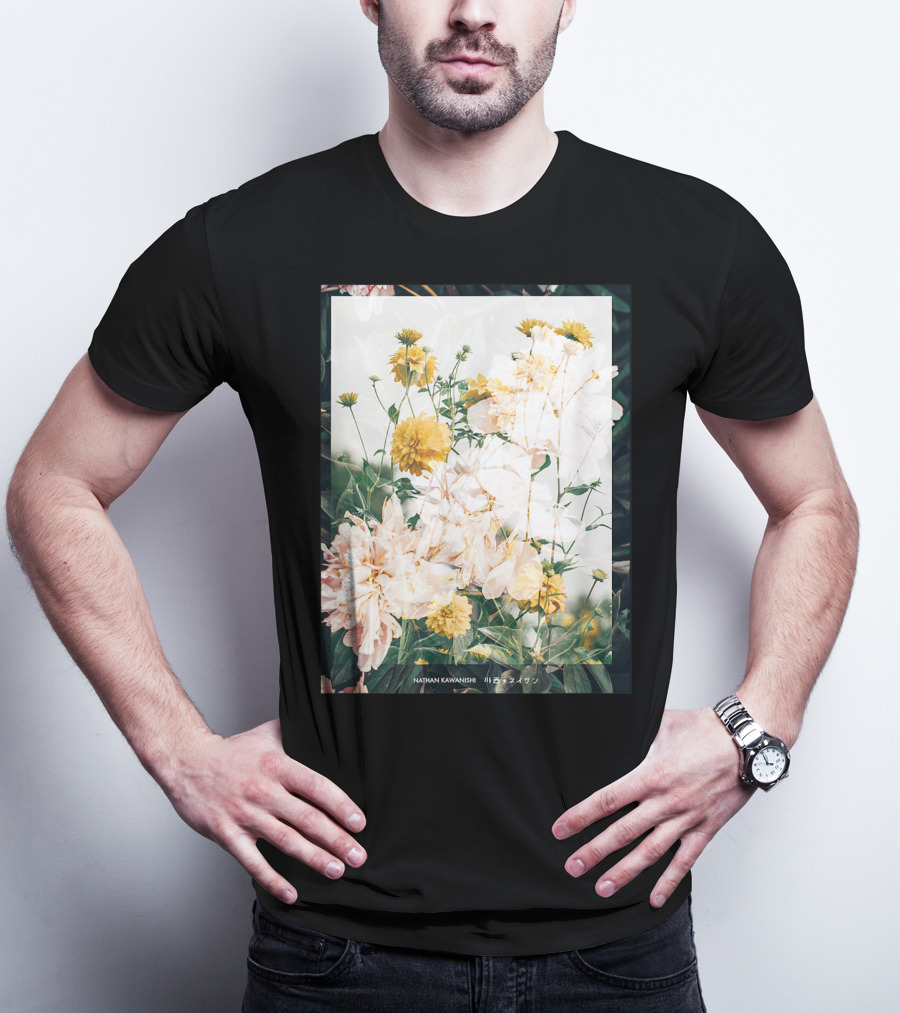 Aesthetic Floral Nathan Kawanishi Streetwear Fashion Grap T-Shirt
