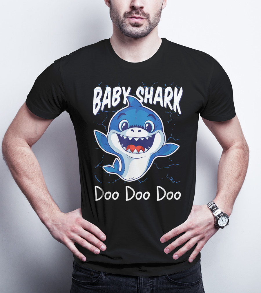 Baby Shark Doo Doo Doo Kids Birthday Party Girl T-Shirt