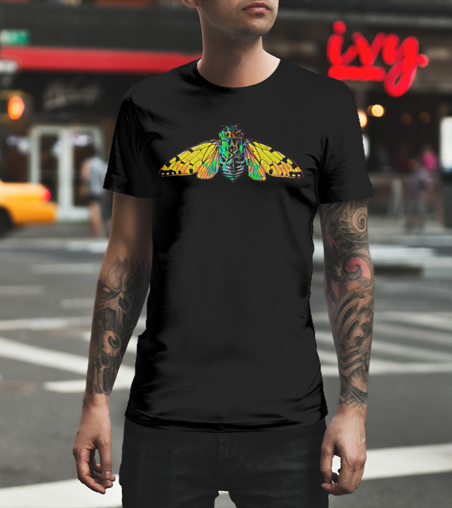 Cicada Fly Vibrant Insect T-Shirt