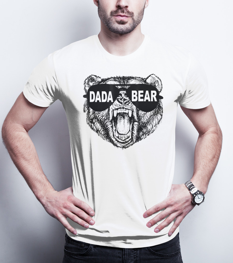 Dada Bear Sunglasses Roaring Bear T-Shirt