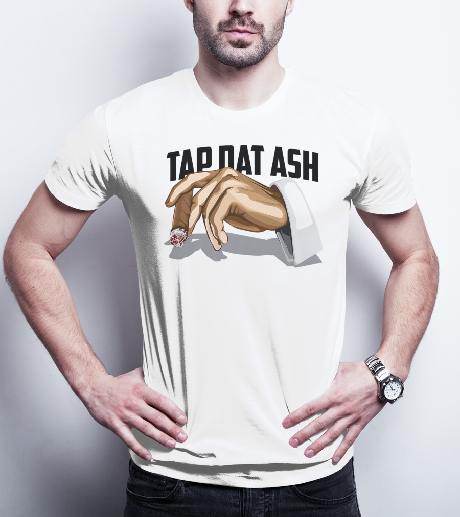 TAP DAT ASH Cigarette Hand Gesture Artful T-Shirt