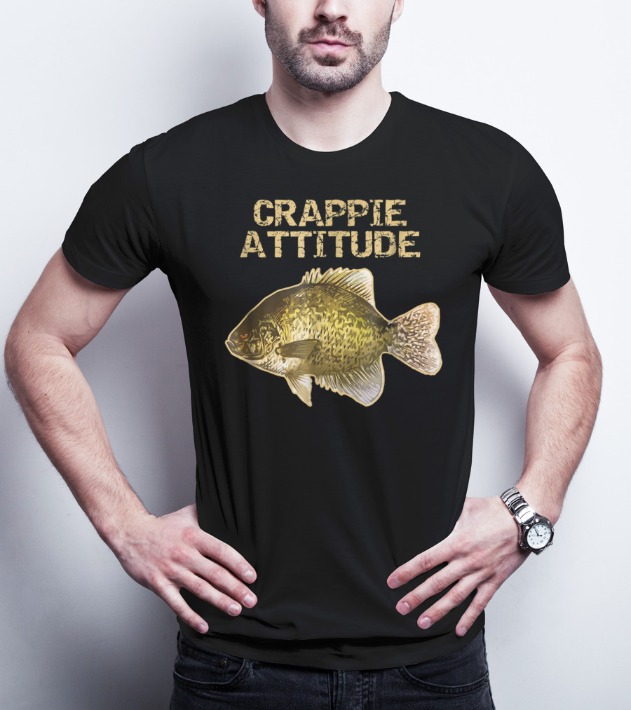 Crappie Attitude Crappie Fishing T-Shirt