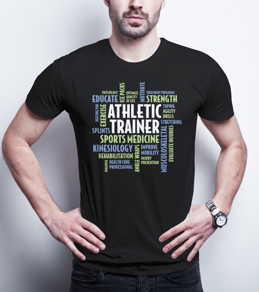 Athletic Trainer Certified Sports Medicine Kinesiology Exercise Strength Rehabilitation T-Shirt