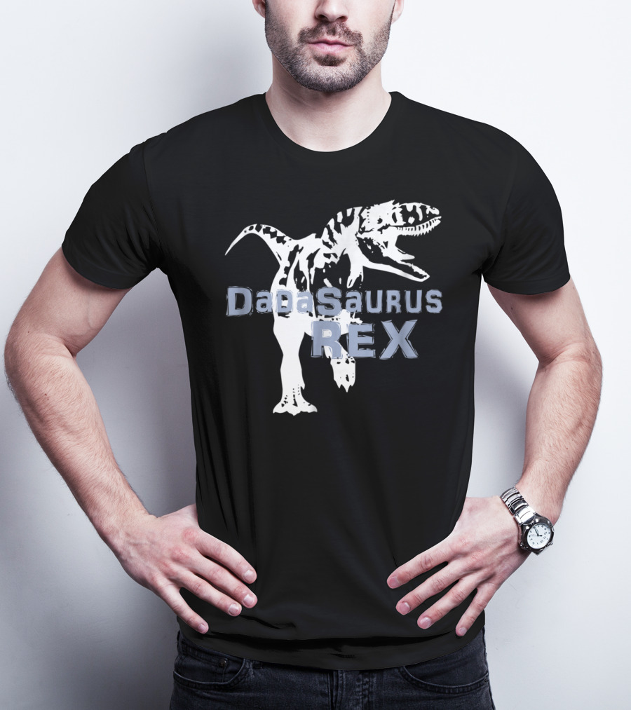 Father Son DaDaSaurus Rex Dinosaur Matching T-Shirt