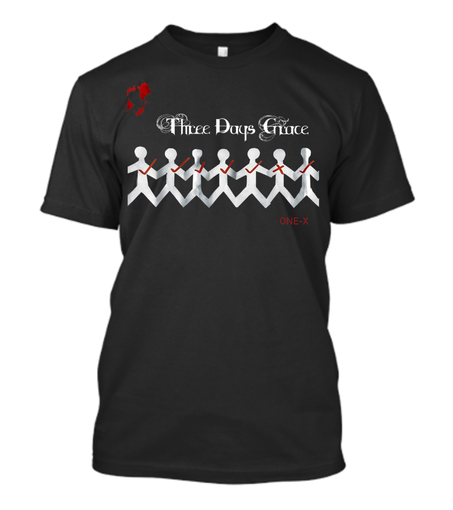 Three Days Grace One-X Paper Doll Chain T-Shirt