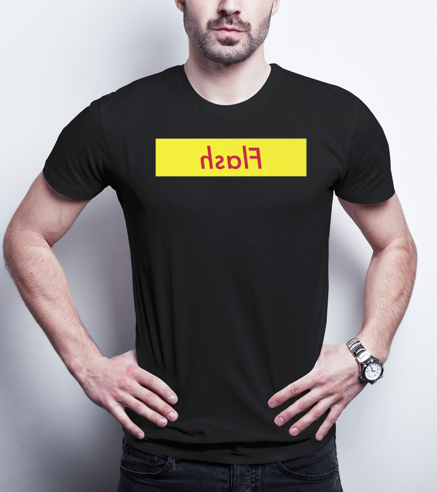 Reverse Flash Yellow Red Text Classic T-Shirt