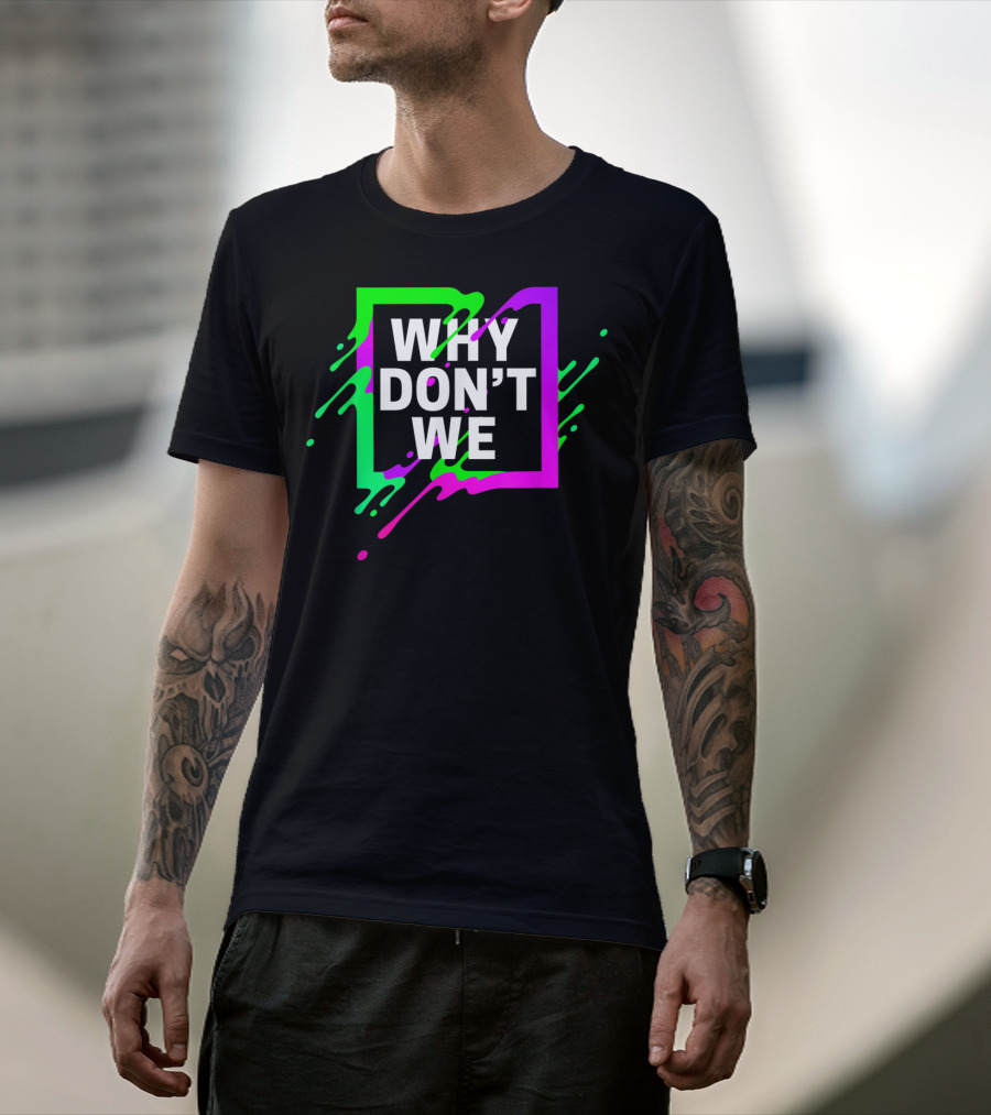 Why Don't We Neon Splash Box T-Shirt