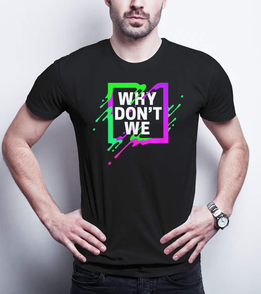 Why Don't We Neon Splash Box T-Shirt