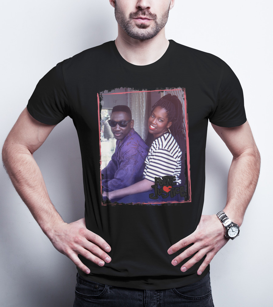 Poetic Justice Photograph With Iesha And Chicago Sitting Together T-Shirt